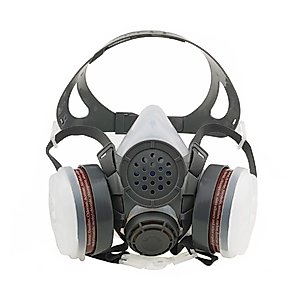 SYINE Safety Mask Industrial Gas Spray Paint Dustproof Breathing Respirator Mask,Medium,1 Set
