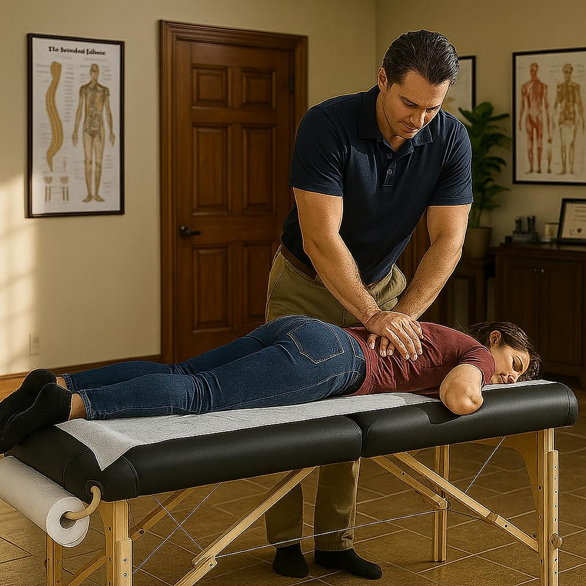 Royal Massage Perforated Non-Woven Paper Roll Sheets - 100 Meters (330 feet)