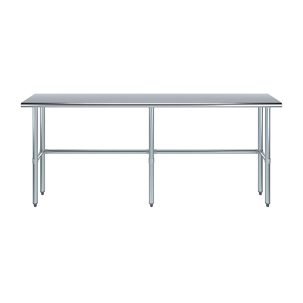 14 in. x 84 in. Open Base Stainless Steel Work Table | Residential & Commercial | Food Prep | Heavy Duty Utility Work Station | NSF