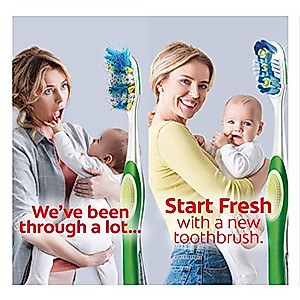 Colgate 360 Surround Manual Toothbrushes with Tongue and Cheek Cleaner, 6 Count