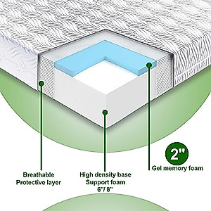 KNAMOTL King Size Mattress 10 Inch, Gel Memory Foam Mattress with Individual Pocket Springs, Hybrid Mattress in a Box for Pressure Relief & Cooler Sleep, CertiPUR-US Certified (King)
