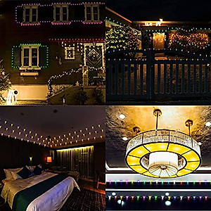 POOCCI Pool Lights for Above Ground Pools Waterproof 33FT Color Changing USB Power LED Pool Lights Around Swimming Pool Pond and Bathtub