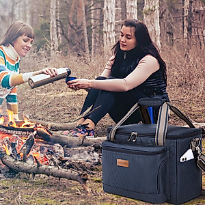 BALORAY Lunch Bag Large Picnic Bag Leakproof Insulated Lunch Bags for Adults Perfect for Long Hour Working (Blue)