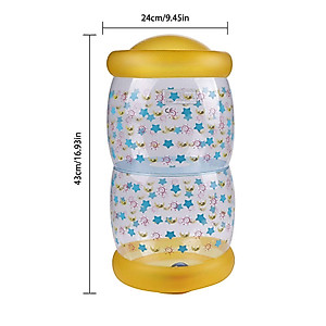 Baby Crawling Toys for Children, Fitness Toy, Infant Beginner Inflatable Roller Toys for 0-24 Months Newborn Boys Girls, Exercise Your Baby's Muscles and Coordination, Yellow