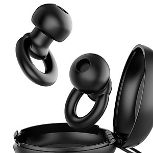 UMEIJA Ear Plugs for Sleeping Noise Cancelling Reusable Earplugs 6 Pieces with Storage Case for Noise Reduction 35dB Soft Hearing Protection Ear Plugs for Concert Work Study Travel