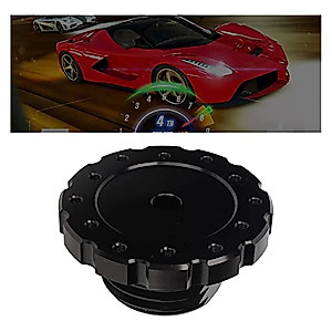 Gugxiom Game Steering Wheel Adapter Aluminum, Steering Wheel Adapter Quick Release Replacement, Steering Boss Steering Wheel Plate Adapter, Fits Thrustmaster T500 / T300 / TS/TX (Black)