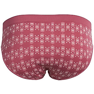 Reebok Women's Underwear - Seamless Microfiber Bikini Panties (3 Pack), Size Medium, Jacquard/Lotus/Black