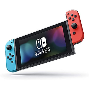PURTCH Newest Switch w/Neon Blue & Neon Red controller + Mario Kart 8 Deluxe Game, 6.2" Touchscreen LCD Display, 802.11AC WiFi, Bluetooth 4.1 - Red and Blue