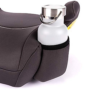 Diono Solana, No Latch, Pack of 2 Backless Booster Car Seats, Lightweight, Machine Washable Covers, Cup Holders, Black