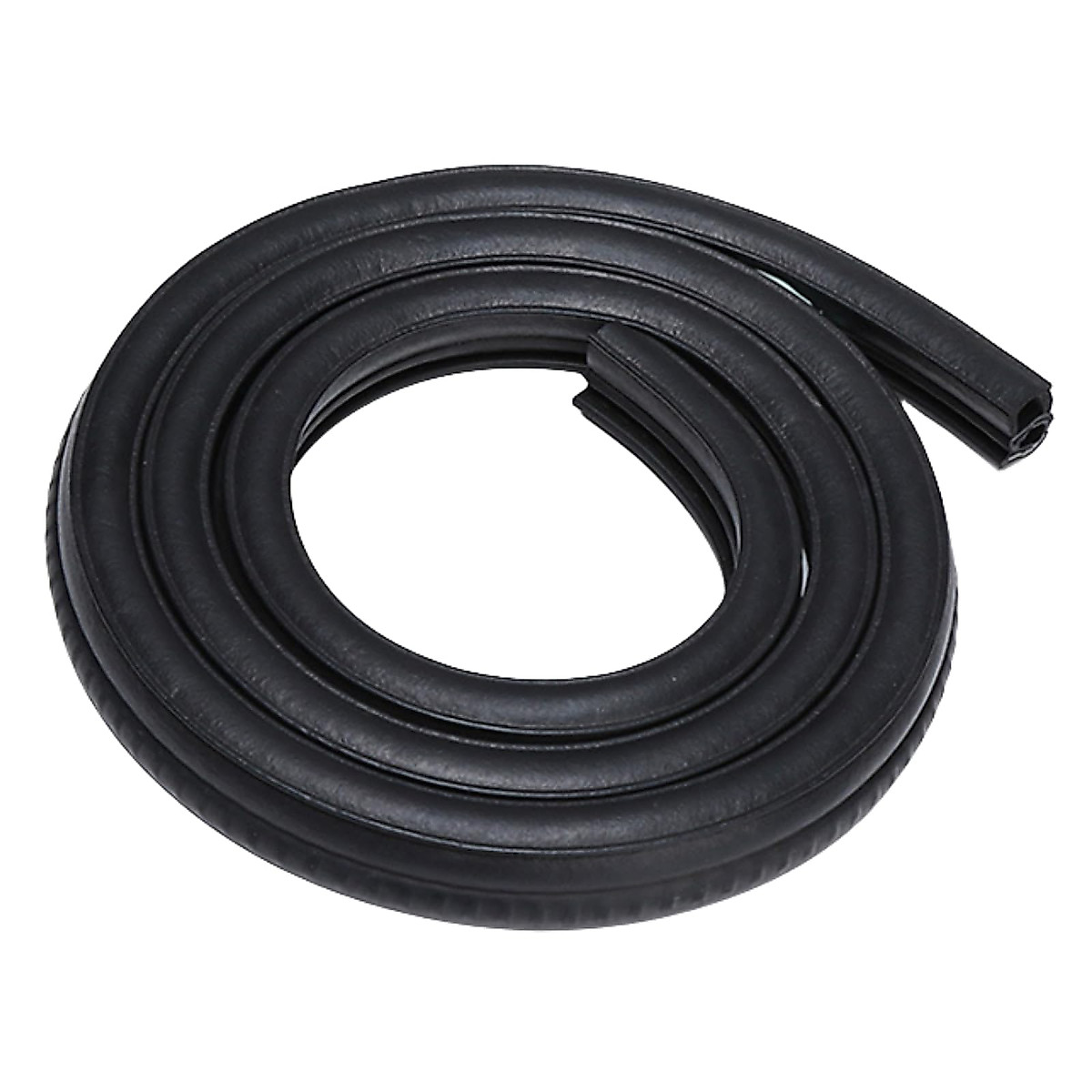 Rubber U Channel Bulb Trim Seal,Garage Door Seals Bottom Rubber, Automotive Weather Stripping 1.37inchx0.67inch Fits Range 3/64" to 3/8" Edge for Car Bus Camper Boat RV Truck Doors (16 Feet)