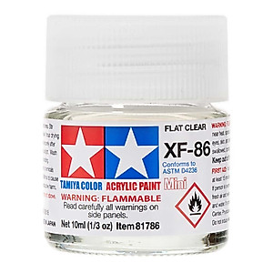 Tamiya 81786 Acrylic Mini XF-86 Flat Clear Paint