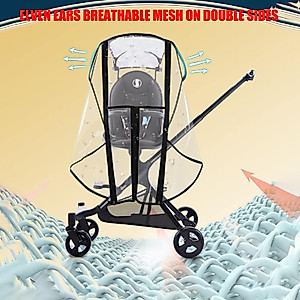 AnHuaYK Universal Baby Stroller Rain Cover - Weatherproof Shield to Safeguard Your Child from Wind and Rain