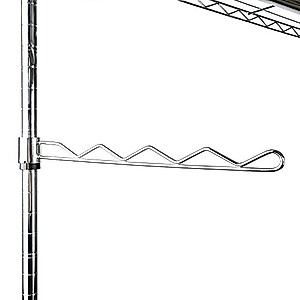 WiCCI gt6-ZJ Closet Organizer Garment Rack Clothes Hanger Home Shelf Heavy Duty Chrome