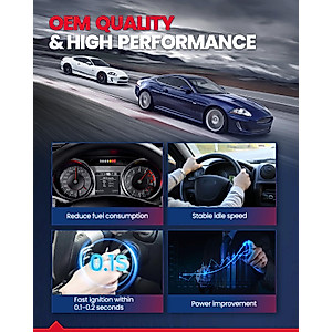 KAX IFR6T11 Iridium Spark Plug 4589,Double Iridium Spark Plugs 6 Pack Fit for Camry,RAV-4,Tundra,tC,RX330,RX300,Highlander,xB,Sienna,ES330,ES300,GX470,Avalon,LS430,Miata,4Runner,SC430,Miata,4Runner