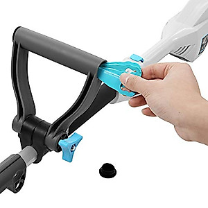 2x40V Cordless String Trimmers Kit Lightweight Grass Trimmer & Edger Weed Trimmer Alu Foldable Shaft for Garden, Including 6 Spare Blades, 2pc Battery & 1pc Charger