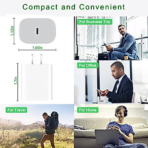 iPhone Fast Charger, [Apple MFi Certified] 20W USB C Fast Charger Block with 6FT Type-C to Lightning Cable, Super Fast Charging Compatible with iPhone 14/13/13 Pro/12/12 Pro/12 Pro Max/11/Xs Max/XR/X
