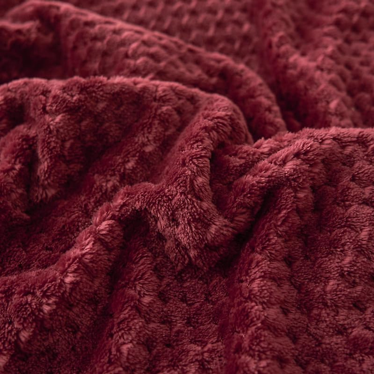 Fluffy Comforter Cover Set - Winter Duvet Cover Full Size, Red Plush Quilt Cover, 3 Pieces,1 Duvet Cover (80"x90") with Zipper Closure & 2 Pillow Shams, Comforter Not Include (Full (80"x90"), 03)