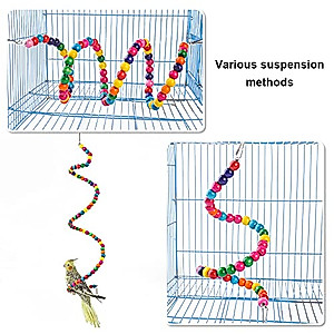 Parrot Toys Pet Ladder Toy Parrot Climbing Ladder for Bird Entertainment Toys Parrot Cage Accessories Bird Cage Decoration