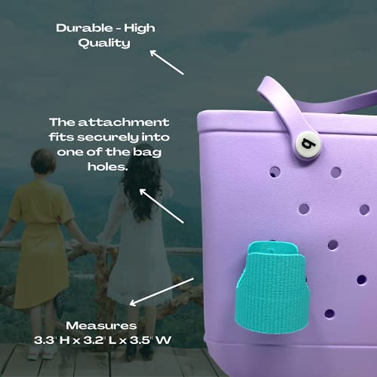 Boglets - Bottle Holder Accessories - Premium Collection - Decorative Accessories & Organizers - Made in USA (Teal)