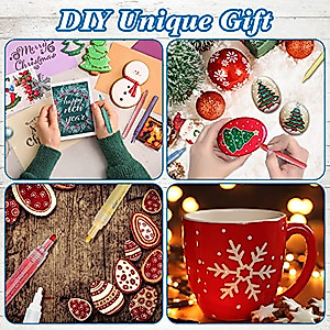 JR.WHITE Acrylic Paint Pens Paint Markers for Rock Painting, Canvas, Wood, Glass, Fabric, Metal, Plastic, Arts Crafts Easter Eggs, Pumpkin, Scrapbooking Supplies, Graffiti Markers for Adults Kids