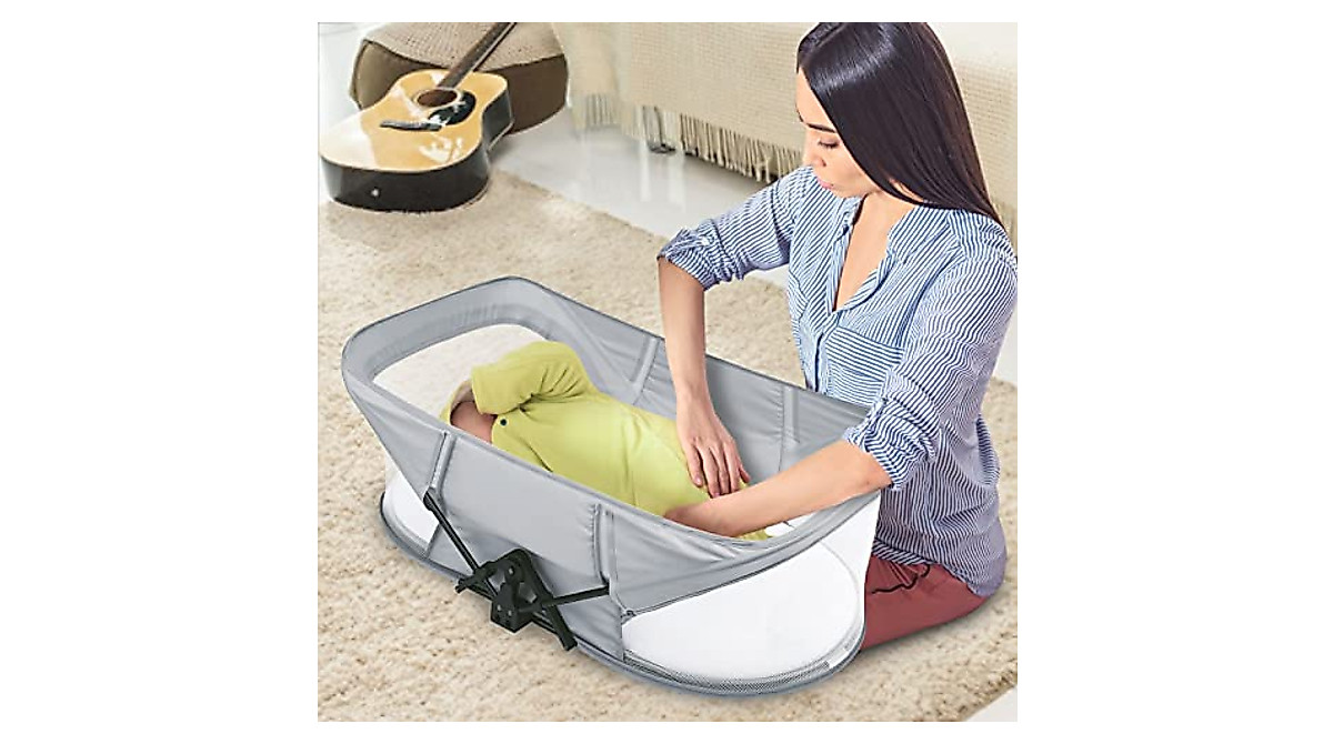 Momax Foldable Portable Baby Crib for Travel and Home