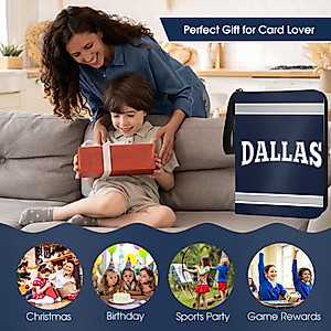 Football Card Binder with Sleeves 900 Pocket, Dallas Football Card Holder for Trading Cards Sports Card 3 Ring Binder Folder Football Collector Album Storage Book Case for Kids Boys Girls Gift (Navy)