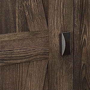 Ameriwood Home Farmington Wide Storage Cabinet, 18", Rustic