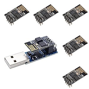 Bundle of USB to ESP8266 ESP-01 ESP-01S Prog WiFi Programmer + ESP8266 ESP-01S 4MB Module