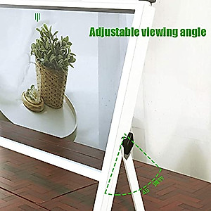 Laptop Screen Magnifier Protector Holder, Foldable Computer Laptop Phone Holder Stand Physical Magnifying Glass, Phone Screen Magnifiers Holder with Adjustable Angle Design ,B