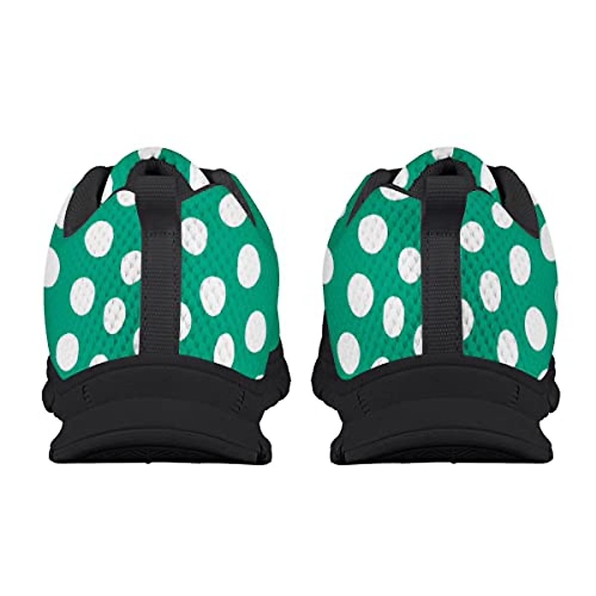 Printpub Little Kids Green Dots Sneakers Boys Athletic Running Tennis Sport Shoes Child Soft Lace-up Hiking Shoes