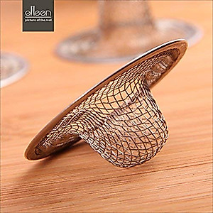 Drain Hair Catcher,Mesh Metal Sink Strainer Set of 2,Fits for Bathroom Bathtub Wash Basin Hole Shower Drains(2.75" Top / 1")