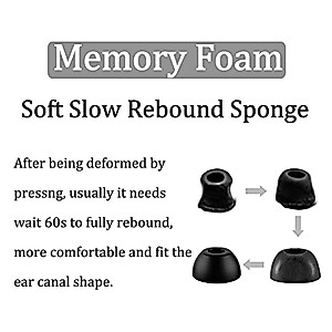 Strap Memory Foam Tips Kit Compatible with Pixel Buds Pro, Anti-Lost Soft Lanyard Neck Rope Cord Leash Comfortable Memory Foam Ear Tips Eartips Compatible with Google Pixel Buds Pro