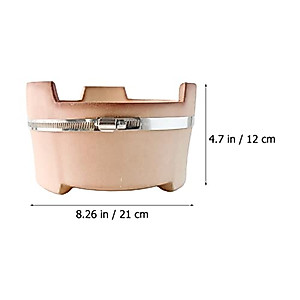 Portable Grill Charcoal Charcoal Barbecue Grill Stove BBQ: Household Pottery Clay BBQ Grill Stove Portable Camping Grill Stove Tabletop Smoker Grill Stove Portable Grill