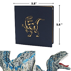 CUTE POPUP - Father's Day Card, T-rex Dinosaur Pop Up Card | Birthday Pop Up Card | Pop Up Cards for Kid | Birthday Card - Perfect Keepsake for Mom, Daughter or Anyone