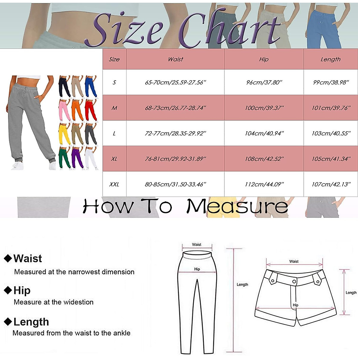 Vickyleb Trousers Drawstring Casual Pants Elastic Cotton Back Linen Womens Waist Pants Pants Casual Romper Pants for