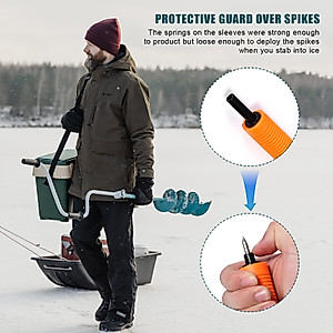 Retractable Ice Pick, Ice Picks with Whistle Flexible Rice Fishing Safety Pick Portable Emergency Gear for Skating Sled Walking On Ice Protection