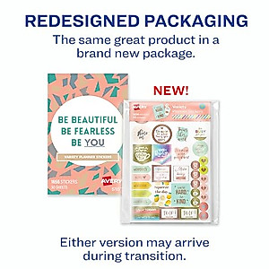 Avery Planner Stickers Variety Pack, 30 Sheets of Stickers, Set of 1,656 Productivity Stickers for Your Planner, Journal or Calendar (6785)