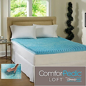 Beautyrest 3-inch Gel Memory Foam Mattress Topper - California King - Cooling