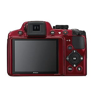 Nikon COOLPIX P510 16.1 MP CMOS Digital Camera with 42x Zoom NIKKOR ED Glass Lens and GPS Record Location (Red)