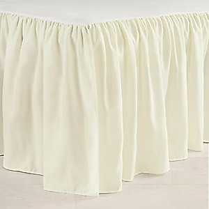 Lush Decor Ruffle Crib Skirt, 16" Drop, Ivory