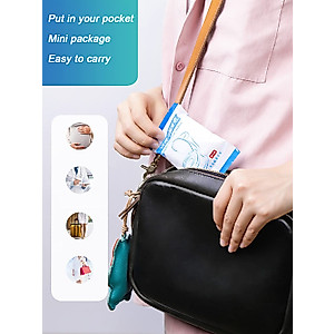 RRMMAN 20 Pack Toilet Seat Cover Plastic Waterproof Potty Seat Covers Non Slip Individually Wrapped for Kids Travel Potty Training Nonslip Toilet Covers Disposable for Travel and Public Restrooms…