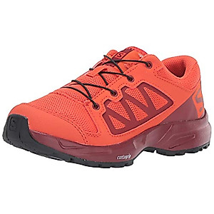 Salomon Kids' XA Elevate J Trail Running Shoes, CHERRY TOMATO/Red Dahlia/Black, 13K