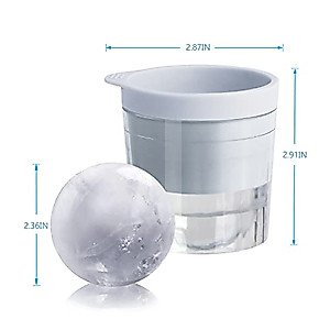 JSVER Whiskey Rocks Glass 10 Oz Old Fashioned Whiskey Glasses For Bourbon, Scotch Cocktail Rum Cognac Vodka Liquor, Unique Gifts For Men (4 Crystal Bourbon Glasses, 4 Round Ice Ball Molds) -Set of 8