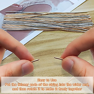 Oubaka 40Pcs Guitar String Bracelets for Women,Stainless Steel Coil Bracelets String Guitar String Spring Bracelets (Gold K,White K)