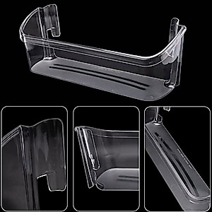 240323002 Refrigerator Door Bin Shelf Compatible with Frigidaire, Replacement Part AP2115742 PS429725 Clear Refrigerator Side Bottom Shelf (2 Pack)