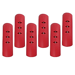 Cast Iron Skillet Handle Covers 6pcs Silicone Hot Handle Cover Pot Holder Handle Sleeves Pot Holder Skillet Handle Cover for Cast Iron Skillets Cookware Pot Handle Covers