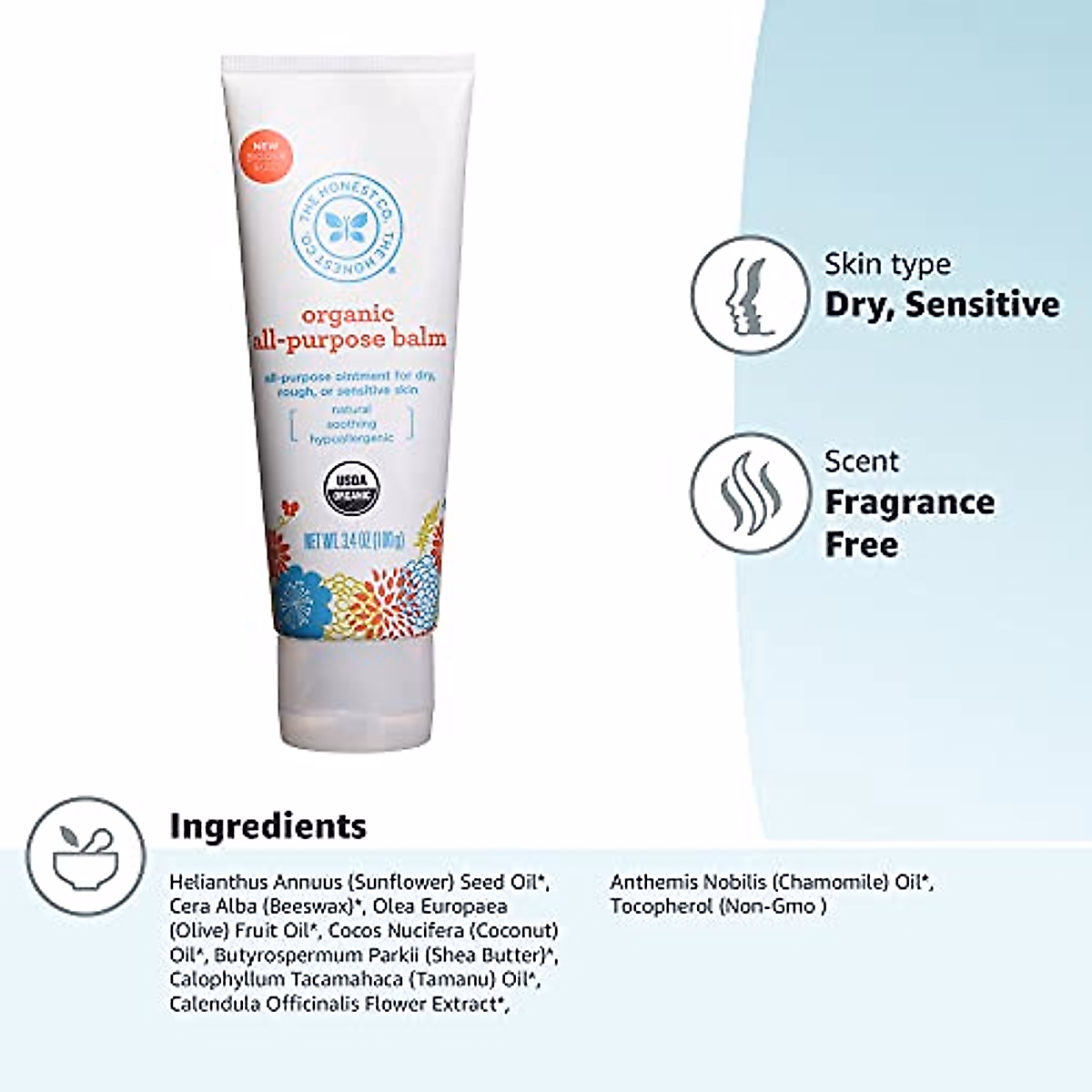 The Honest Company Organic All-Purpose Balm - 3.4 Oz.