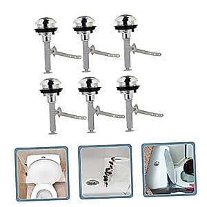 Uonlytech 12 Pcs Toilet Button Toilet Flush Valve Toilet Accessories Wc Flush Button Bathroom Water Push Button Tank Button Replacement Toilet Water Tank Push Button Toilet Tank Button Round