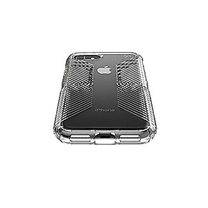 Speck Products Presidio Perfect-Clear with Grip Case, Compatible with iPhone SE (2022)| iPhone SE (2020)| iPhone 8| iPhone 7, Clear/Clear (136216-5085)