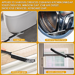 12 Pack Hard Bristle Crevice Cleaning Brush Set, Multifunctional Bathroom Gap Cleaning Brush, Kitchen Scrub Brush Cleaning Tools